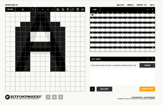 なんとウェブ上で制作可能。簡単にオリジナルでドットのフォンを作れるサイト「BitFontMaker2」紹介 – IndieGamesJp.dev