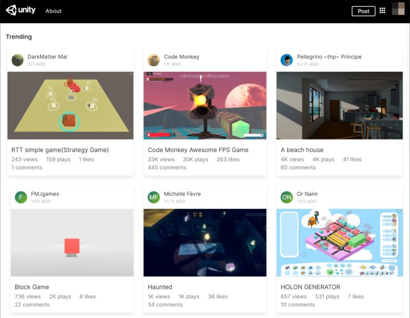 Unity公式のWebGLゲーム公開サイト「Unity Play」。ビルドをエディタから直接アップロード可能 – IndieGamesJp.dev