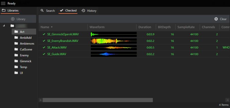 サウンドファイルを手軽に一括管理できるツール「Ready」無償リリース。 – IndieGamesJp.dev