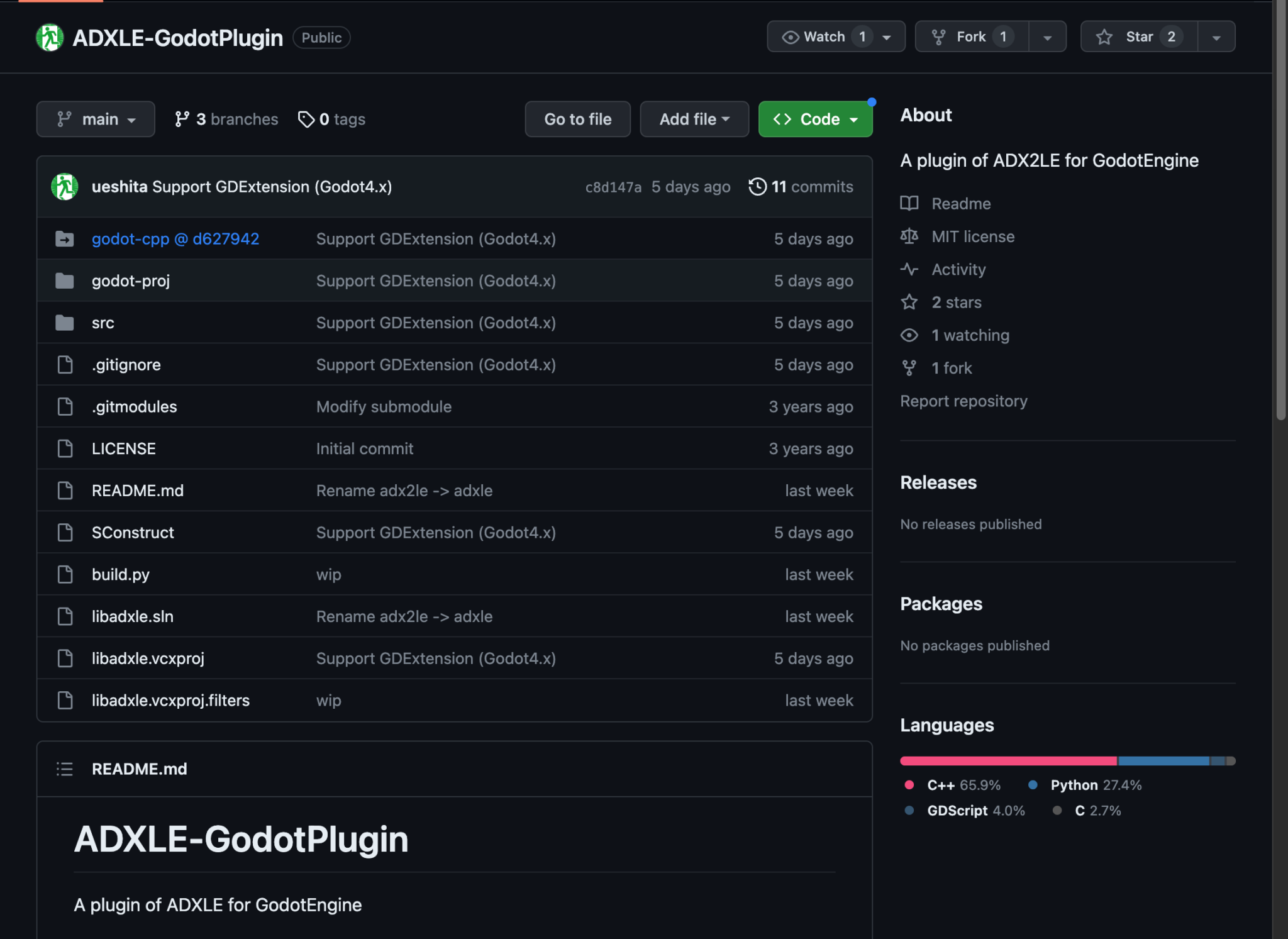 サウンド機能拡張「CRI ADX」無償版の新バージョンが配信開始、Unity / UE5 プラグインの機能向上に加え、有志によるGodot対応プラグインも登場 – IndieGamesJp.dev