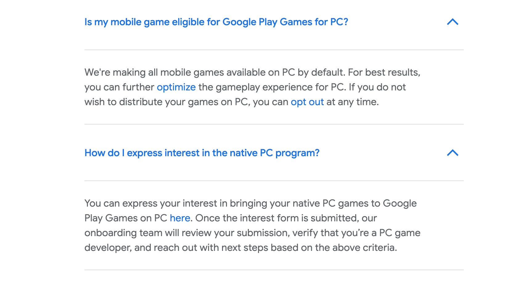 Google PlayのゲームはPC版ストアへの配信が自動実施に変更、開発者はオプトアウトを選択可能。PC版の動作状況はバッジで表示 – IndieGamesJp.dev